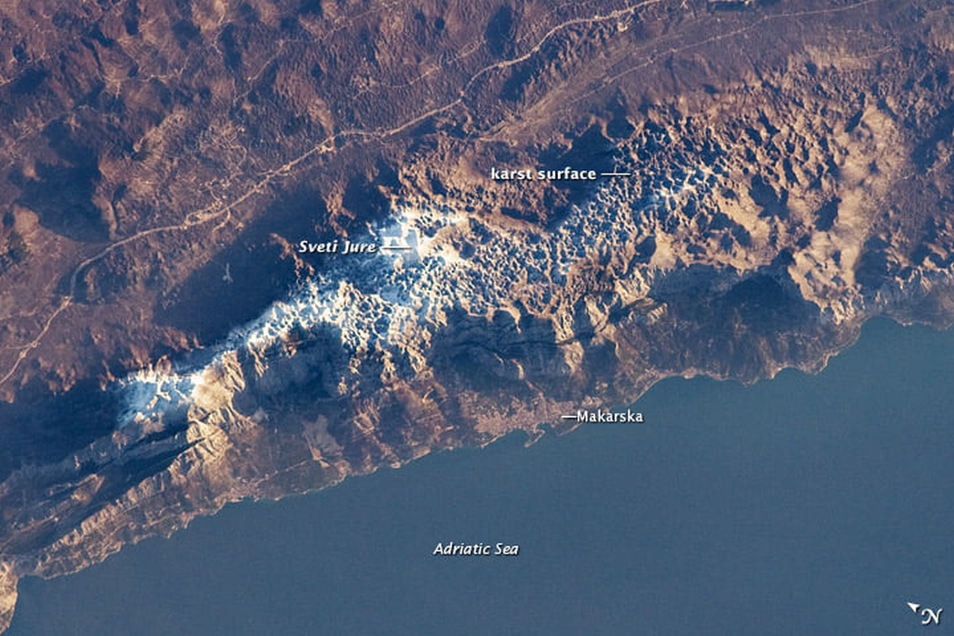 SPEKTAKULARAN POGLED: Ovako izgleda Biokovo snimljeno s Međunarodne ...